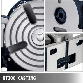 Vertikální a horizontální otočný stůl 150 mm, 150 mm