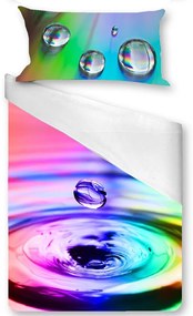 3D Italské povlečení 100% bavlna Water rainbow - 140x200 / 70x90 cm