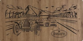Li-Go "Bugatti" světelný obraz 230V 100x50 cm provedení povrchu: jedle