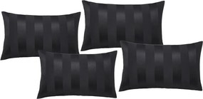 Saténové povlaky na polštáře v sadě 4 ks 75x50 cm So Soft Satin Stripe – Catherine Lansfield