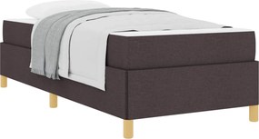 Rám postele Tmavě hnědá 80 x 200 cm textil 3398895