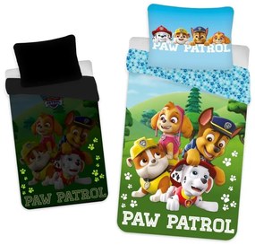 JERRY FABRICS Svítící Povlečení Paw Patrol PP203 Bavlna, 140/200, 70/90 cm