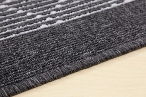 Protišmykový behúň na mieru Boulevard 9229, šíre 100 cm, šedá, chodba / predsieň, Condor Carpets