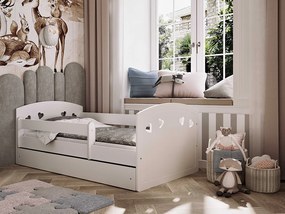 BabyBeds Dětská postel Julie s úložným prostorem Velikost postele: 160x80 cm, Barva postele: Bílá