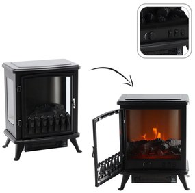 Elektrický krb - imitace plamene - 41,5 x 28 x 50,8 CM - 900/1800W