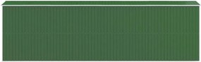 Zahradní kůlna zelená 192 x 689 x 223 cm pozinkovaná ocel 3147433