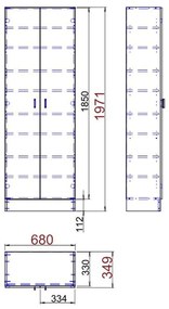 Kondela Botníková skříň, bílá, MARÍNA