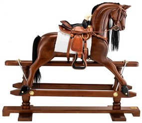 BARRINGTON FURNITURE Western Luxusní houpací kůň Hnědý