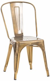Zahradní židle Lynden - kov | zlatá