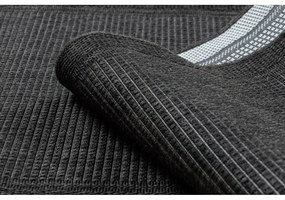 Kusový koberec Duhra černý atyp 60x200cm