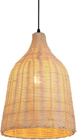 Toolight Natural, stropní závěsné svítidlo 1xE27 APP1646-1CP, přírodní hnědá, OSW-05114
