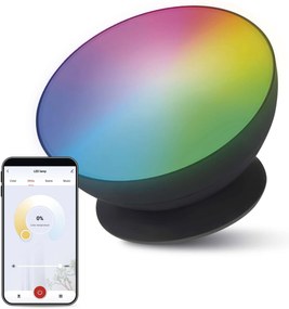 Emos gosmart led ambientní lampa, černá, teplá bílá–studená bílá / rgb, wi-fi