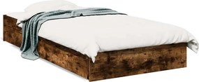 Rám postele se zásuvkami kouřový dub 90x200 cm kompozitní dřevo 3280682