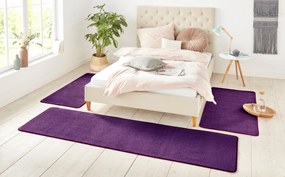 Hanse Home Collection koberce Kobercová sada Nasty 101150 Purple - 3 díly: 70x140 cm (2x), 70x240 cm (1x) cm