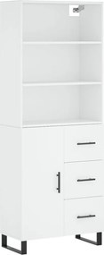 Skříň highboard bílá 69,5 x 34 x 180 cm kompozitní dřevo 3189469