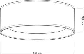 BRILAGI-LED Stm. sv. VELVET SM. VARI 36W/230V 3000-6500K pr. 55 cm krém./zl.+DO