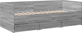 Válenda se zásuvkami bez matrace šedá sonoma 75 x 190 cm 3280837