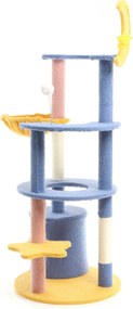 Škrabadlo pro kočky fudajo – 132 cm, modrá (64242)