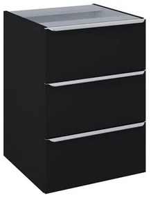 LOTOSAN Calta boční skříňka 50cm, černá matná AQ LN8306