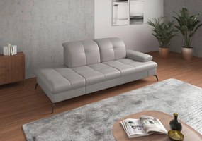 XXXLutz LENOŠKA, kůže, světle šedá Sit & More - Online Only sedačky - 00014401217G