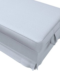Potah na podnožku Ektorp Bromma barva modrá látka pletený vzor