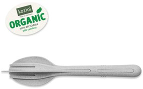 KLIKK sada příborů set 3ks Organic KOZIOL, šedá