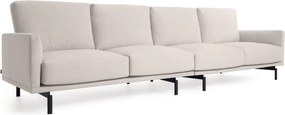 Béžová žinylková pohovka 334 cm Galene – Kave Home