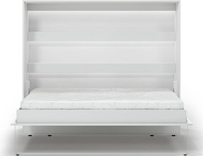 Devesto Sklápěcí postel Horizontální 140 Bílá LED