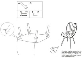 Designová jídelní židle Dandelion II černá
