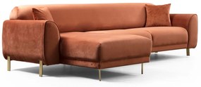 Designová sedačka Haylia 287 cm skořicová - levá