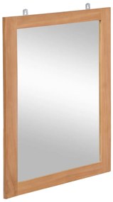 Nástěnné zrcadlo z masivního teaku 50 x 70 cm - Default Title