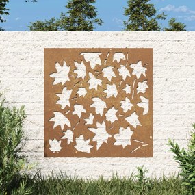 vidaXL Zahradní nástěnná dekorace 55 x 55 cm corten Javorový list