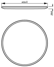 Philips - LED Stmívatelné stropní svítidlo SUPERSLIM SCENE SWITCH LED/36W/230V
