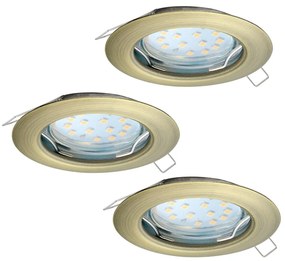 Eglo | Eglo 94238 - SADA 3x LED Podhledové svítidlo PENETO 3xGU10-LED/3W/230V | EG94238