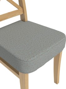 Sedák na židli IKEA Ingolf barva modrá látka pletený vzor