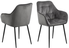 Designové židle Alarik tmavě šedá