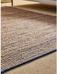 Modrý ručně tkaný koberec s příměsí juty 160x230 cm Hurley – MADE
