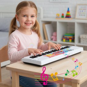 Costway 49 Keys Dětská klavírní klávesnice s 8 Rytmy a 8 Zvuky