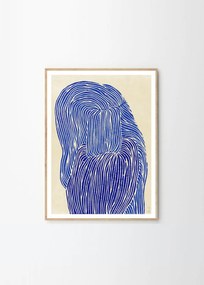 THE POSTER CLUB Autorský plakát Deep Blue by Rebecca Hein 30x40 cm, modrá barva, papír