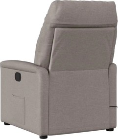 Elektrické masážní polohovací křeslo taupe textil 3303029