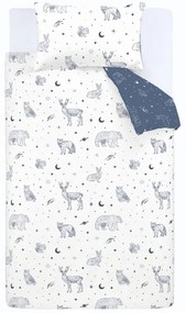 Flanelové dětské povlečení na jednolůžko 135x200 cm Starlight Animals – Bianca