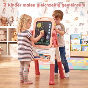 Costway 4-in-1 Dětské prkno, výškově nastavitelné, oboustranný dětský stojan