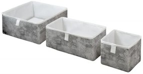 Set 3 krabiček cement concrete