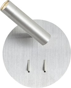 Moderní ocelové nástěnné svítidlo včetně LED s USB-C - Croft