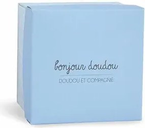 Doudou Dárková sada modrá - králíček s muchláčkem 10 cm / od 0 let