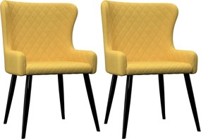vidaXL Jídelní židle 2 ks textil [282518] Barva: Žlutá