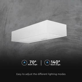 LED Solární nástěnné svítidlo se senzorem LED/6W/3,7V IP65 4000K 3000 mAh bílá
