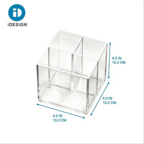 Koupelnový organizér na kosmetiku z recyklovaného plastu Cosmetic Cube – iDesign