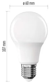 Emos lighting LED žárovka Classic A60 / E27 / 5,8 W (50 W) / 645 lm / teplá bílá 1525733278
