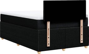 Box spring postel s matrací černá 120x200 cm textil 3287418